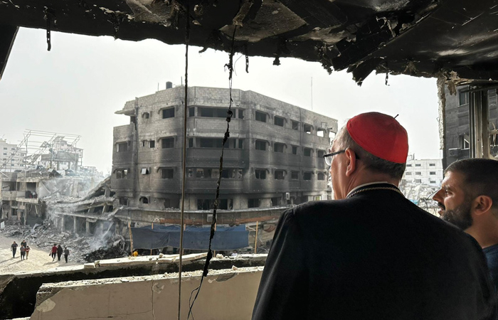 Au 4e jour de sa visite à Gaza, le Cardinal Pizzaballa salue la force ...